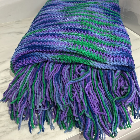 Hand Crafted | Bedding | Handcrafted Cozy Soft Knit Crochet Blanket ...